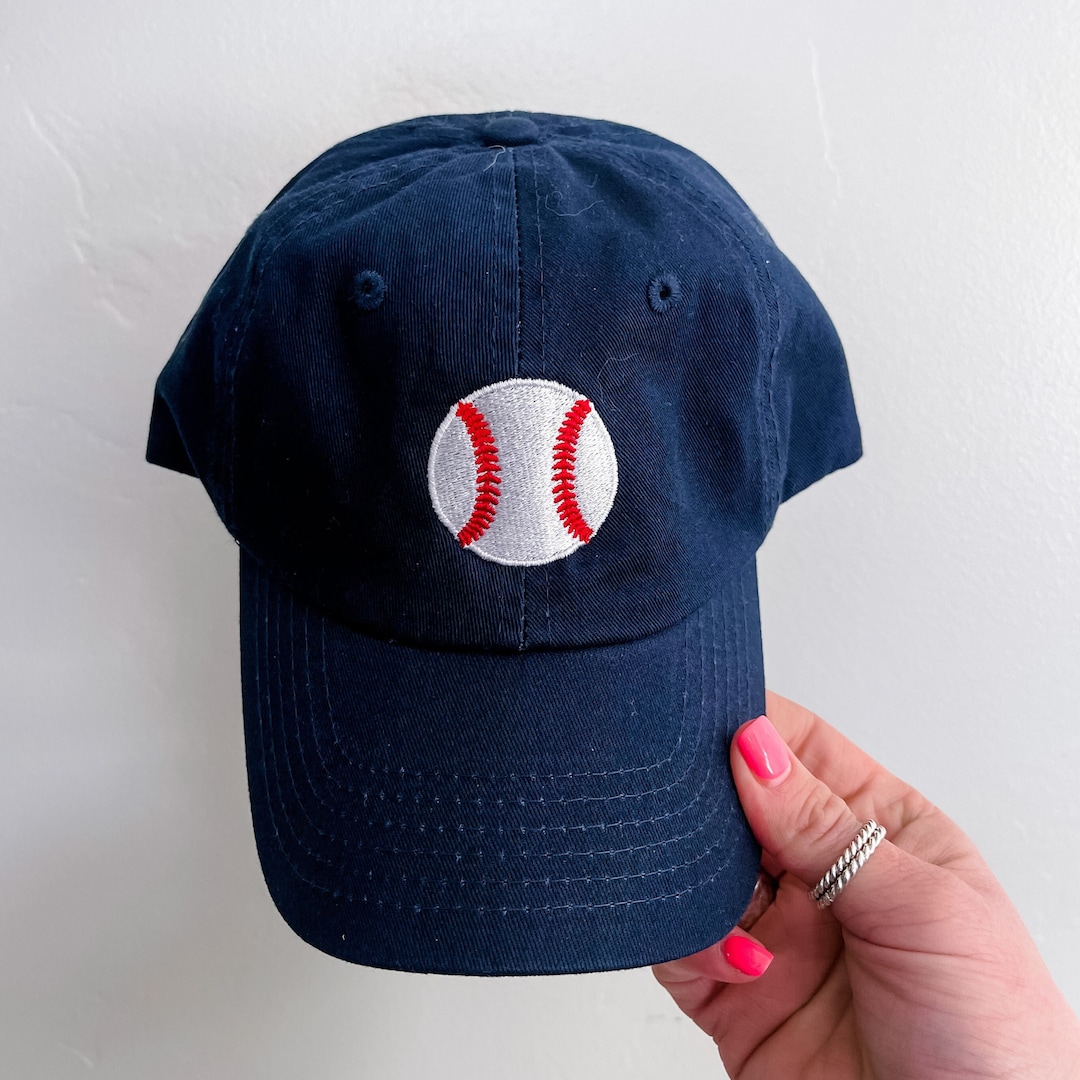 CHILD SIZE Baseball Cap - Navy W/ Solid Baseball | Hats for Kids | Kids ...