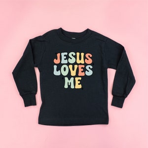 Boy Version - Jesus Loves Me - Child LONG SLEEVE Tee | Kids Easter ...