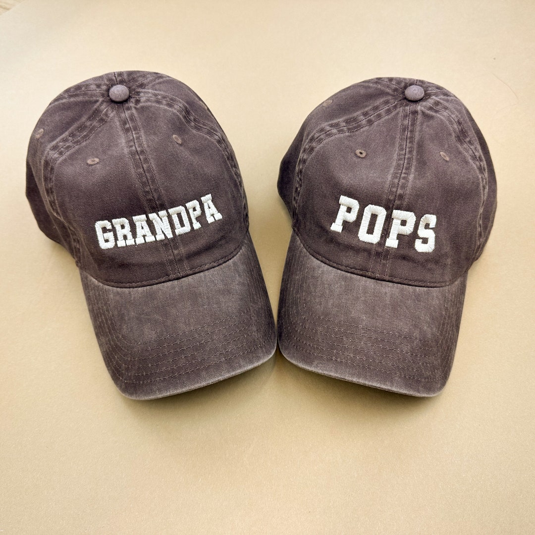 Basic Brown W/ Cream - Baseball Cap (select Your Name) | Dad Gift | Hat ...
