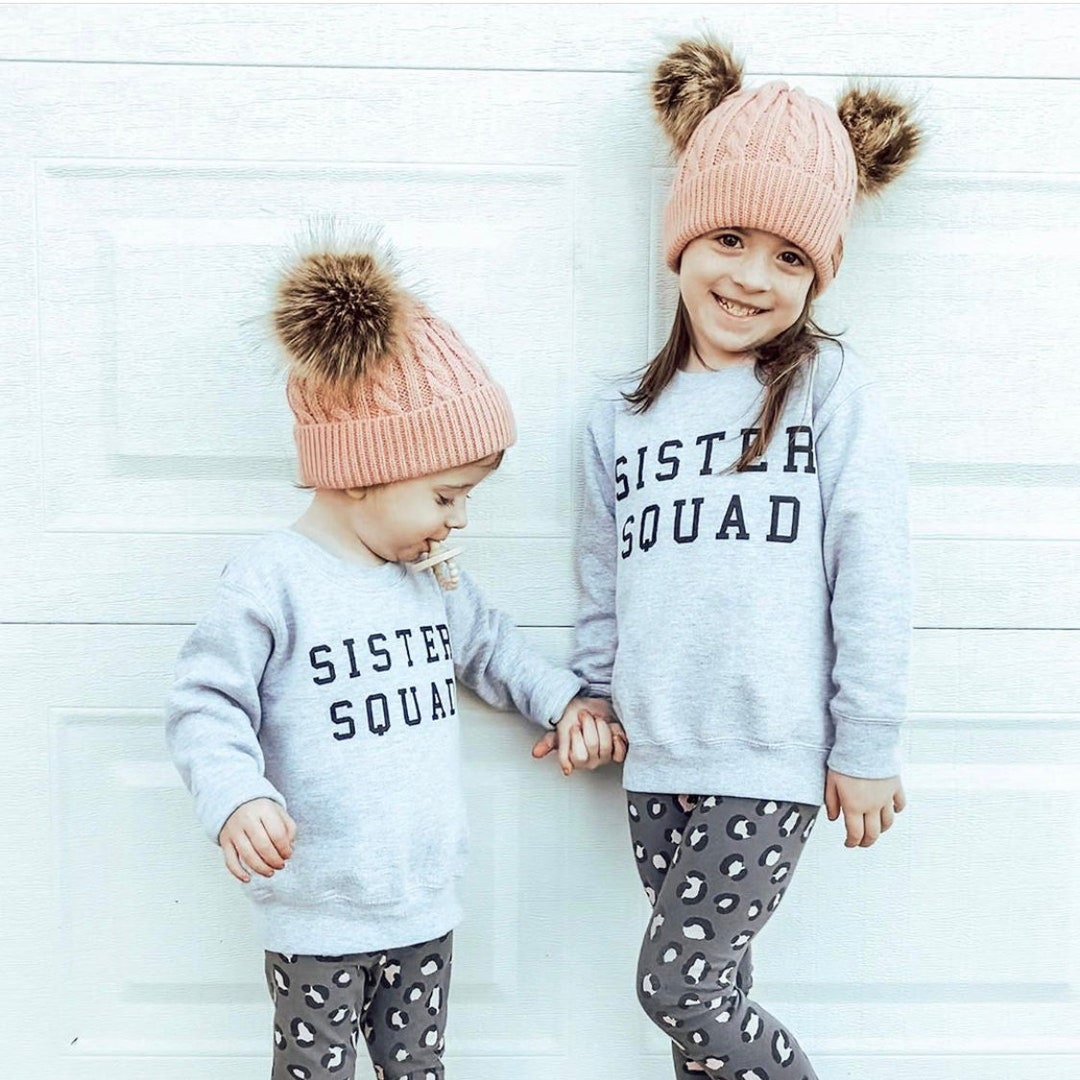 Sister Squad - Child Sweater | Love My Sis | Sibling Shirts | Big Sis ...
