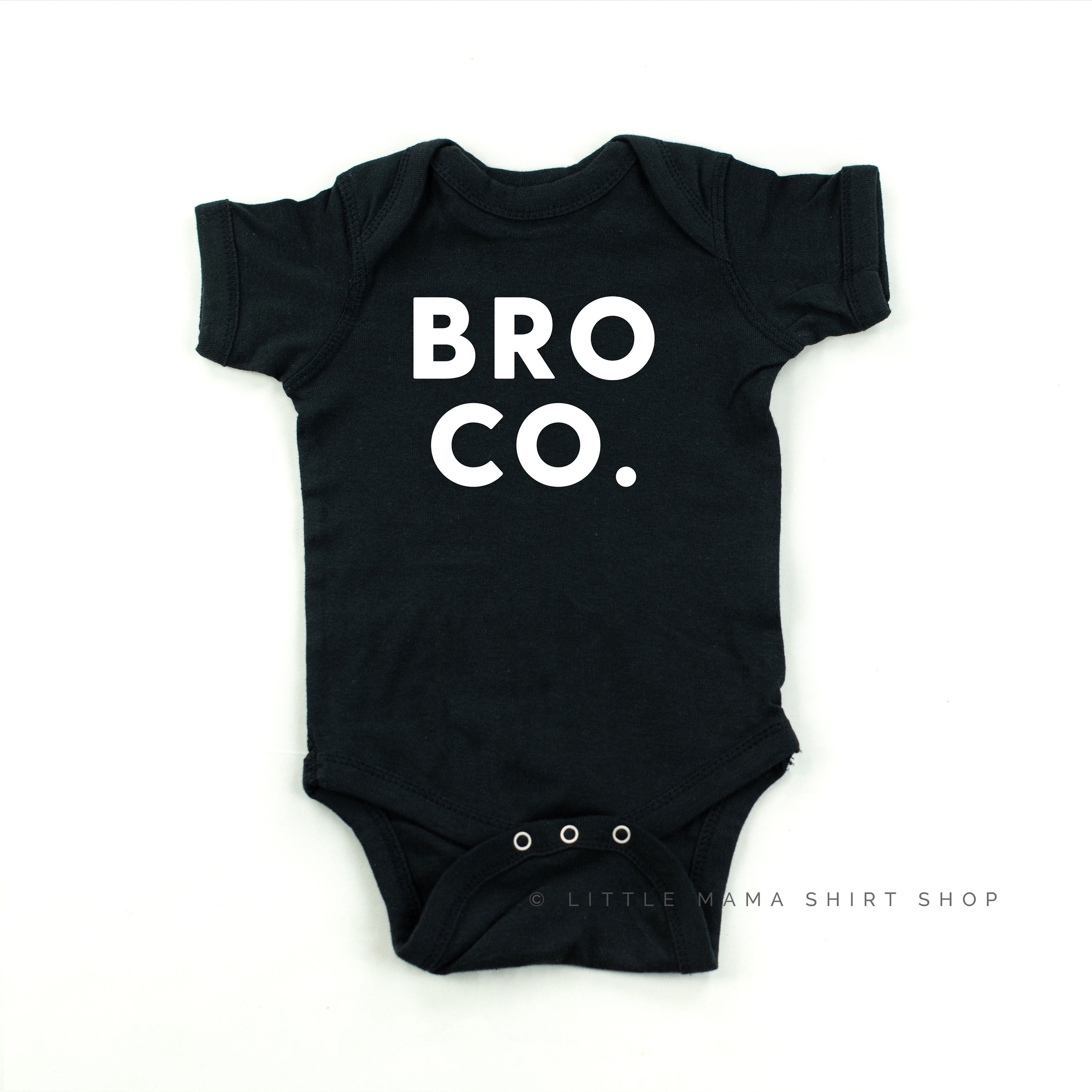 Mom of the Bro Co.bro Co. BLACK W/white Set of 2 Shirts - Etsy