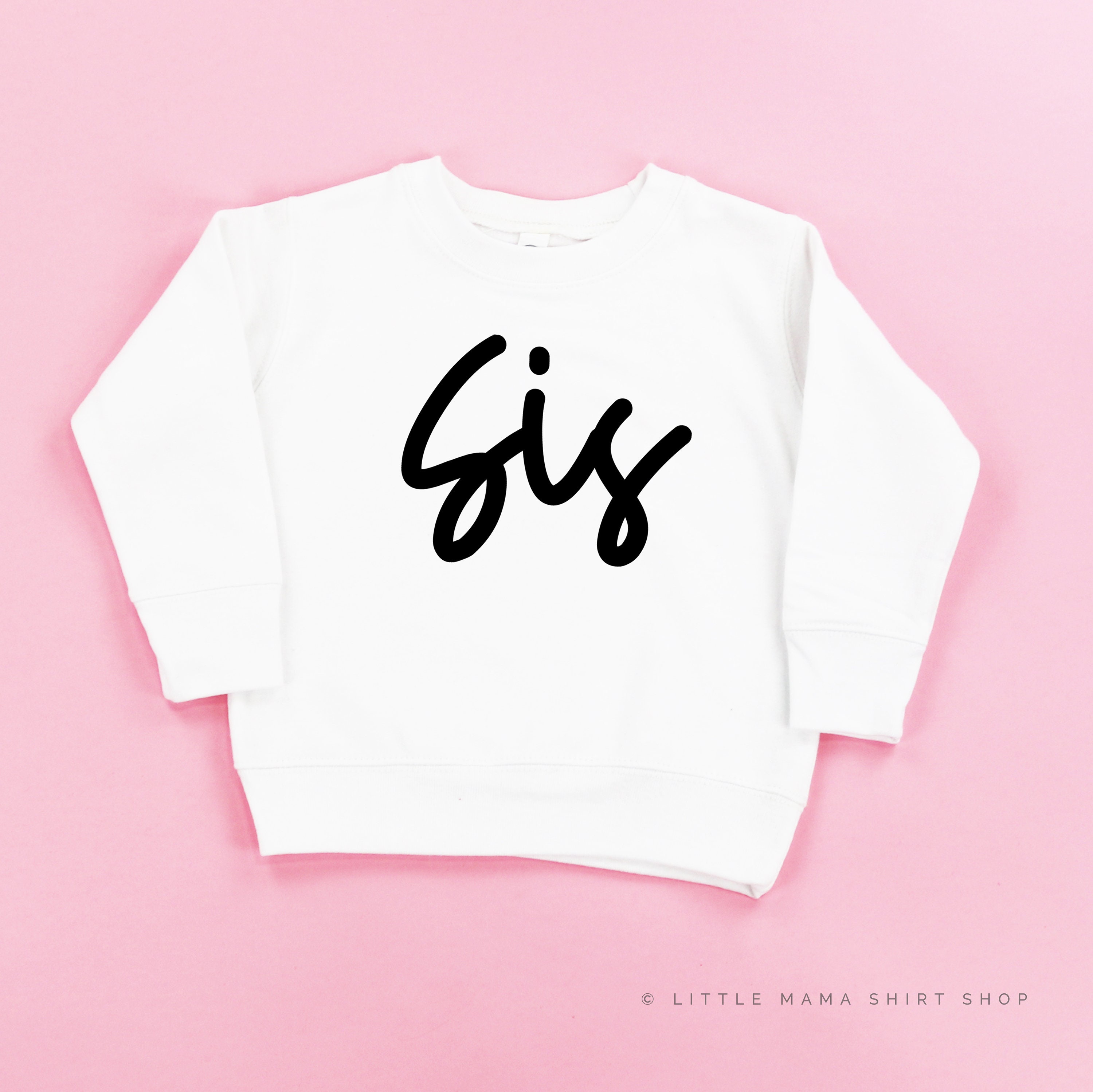 Sis Cursive Sister Sweater Sweater for Kids Big Sister | Etsy