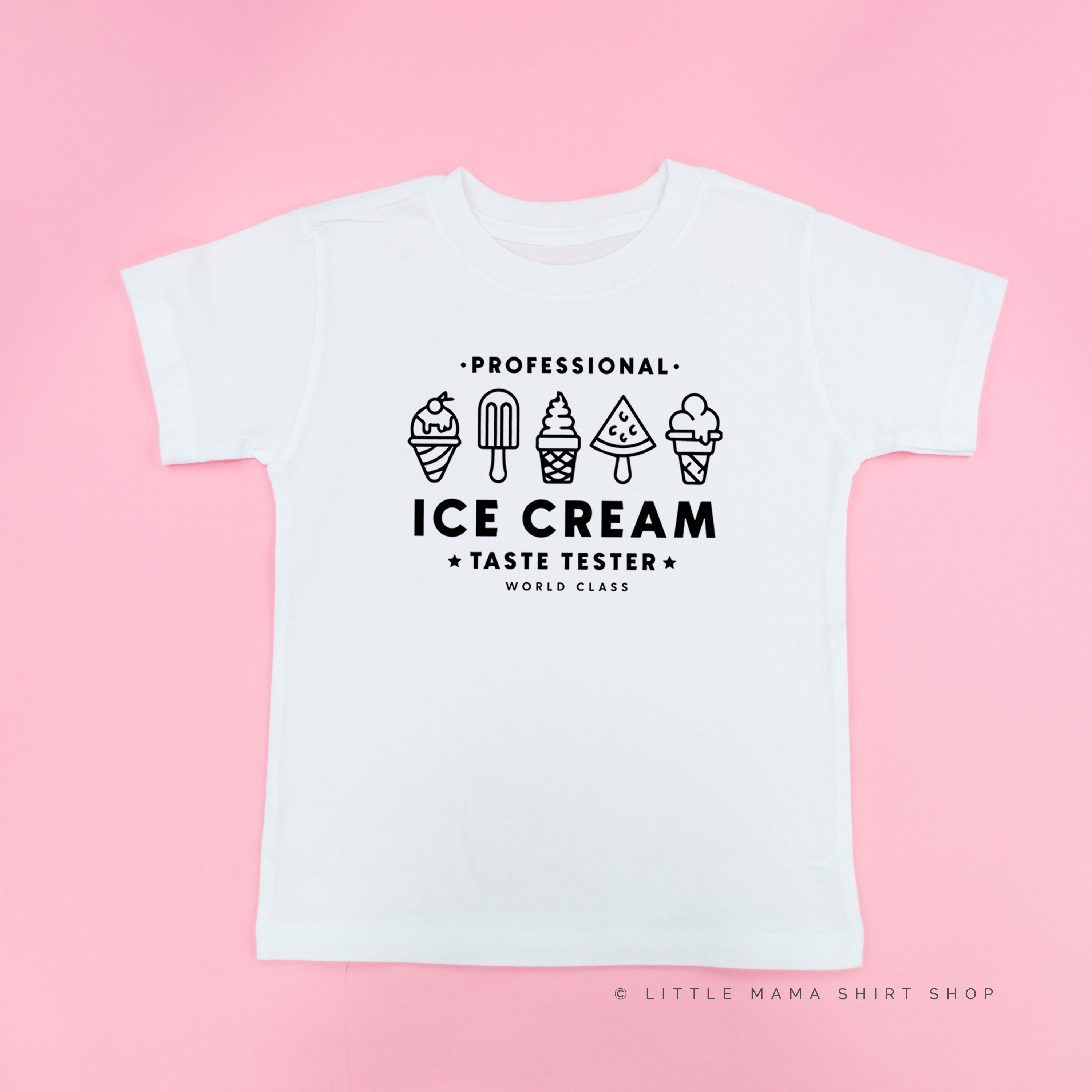 Professional Ice Cream Taste Tester Single Cone on Back - Etsy