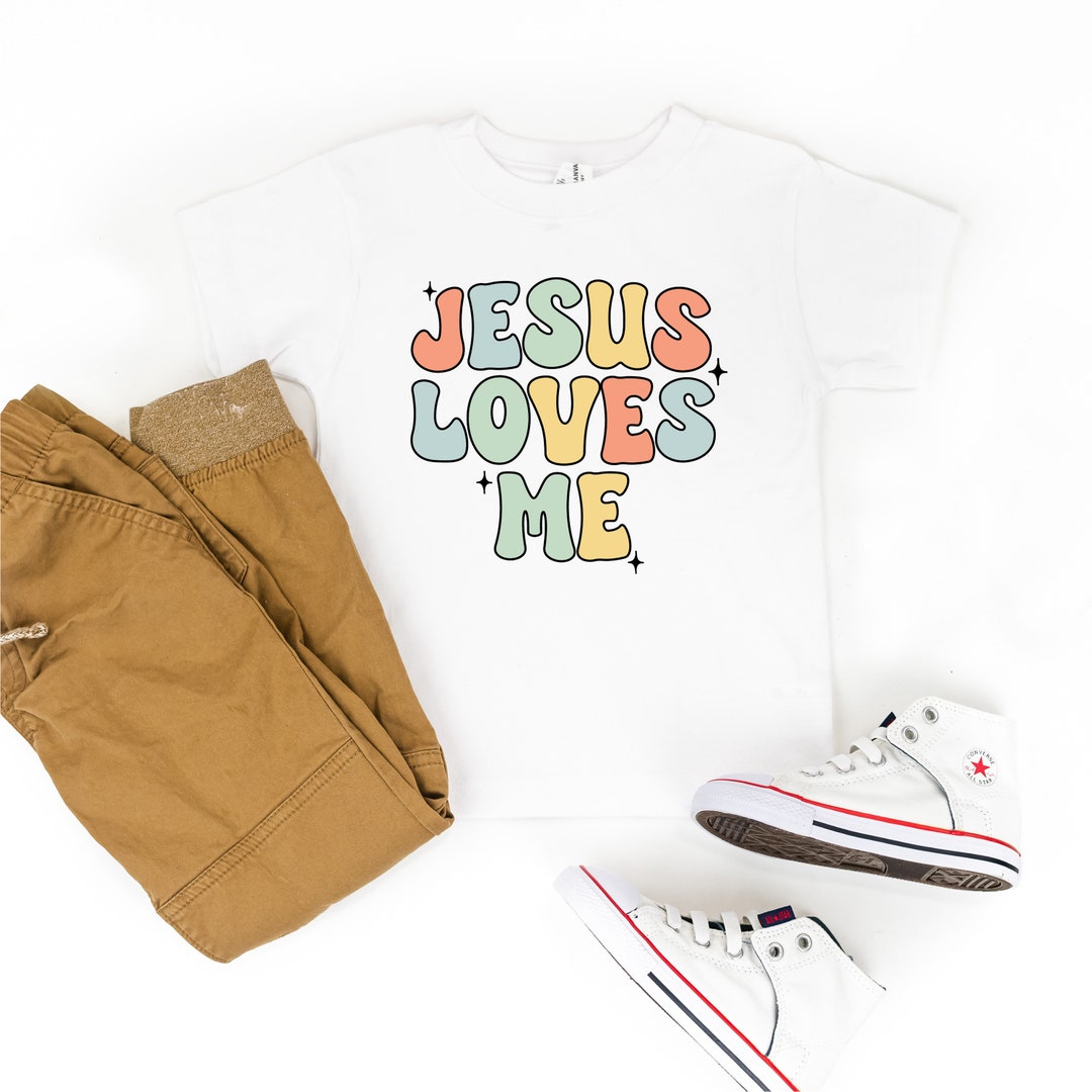 Boy Version - Jesus Loves Me - Child Tee | Kids Easter Outfit | Spring ...
