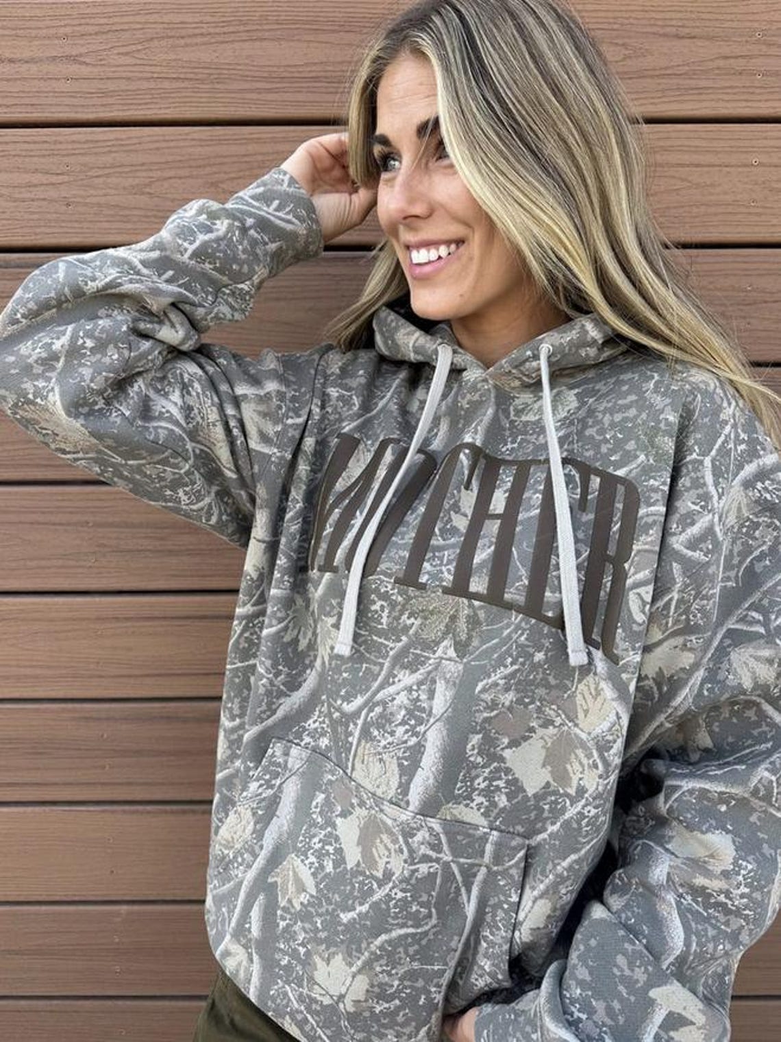 Core Camo Hoodie - MOTHER (puff Print) | Fall Camo Hoodie | Women's ...
