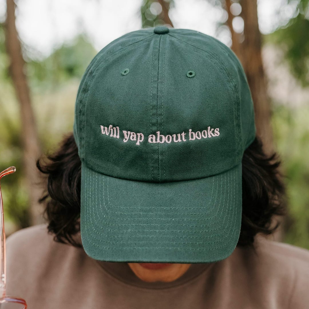Will Yap About Books - Embroidered ‘47 Hat | Gift for Mom | Book Club ...