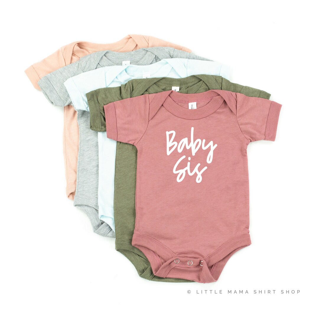 Baby Sis - Cursive | Little Sister Shirt | Big Sister, Little Sister ...