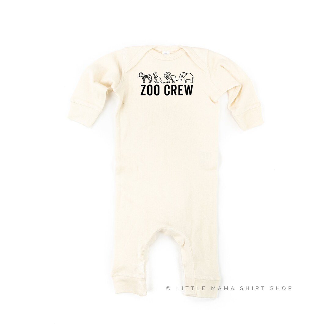 Zoo Crew - One Piece Baby Sleeper | Zoo Animal Tee | Zoo Babe Tee ...