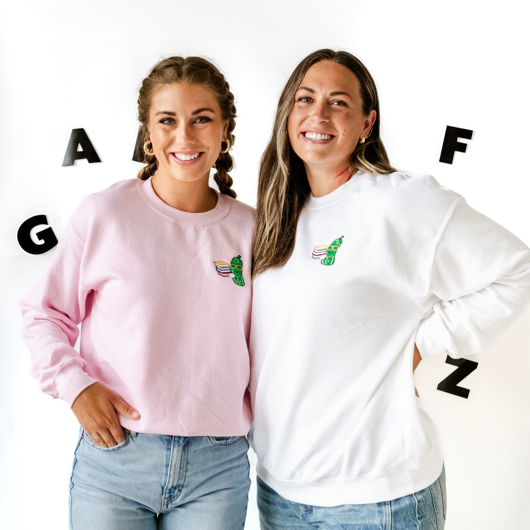 Embroidered - Back to School Pickle - BASIC FLEECE CREWNECK | Back to ...