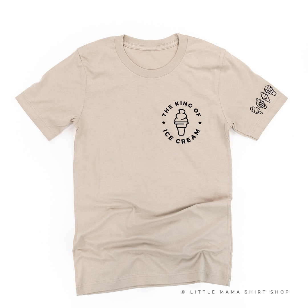 The King of Ice Cream (pocket) - Ice Cream Sleeve Detail - Unisex Tee ...