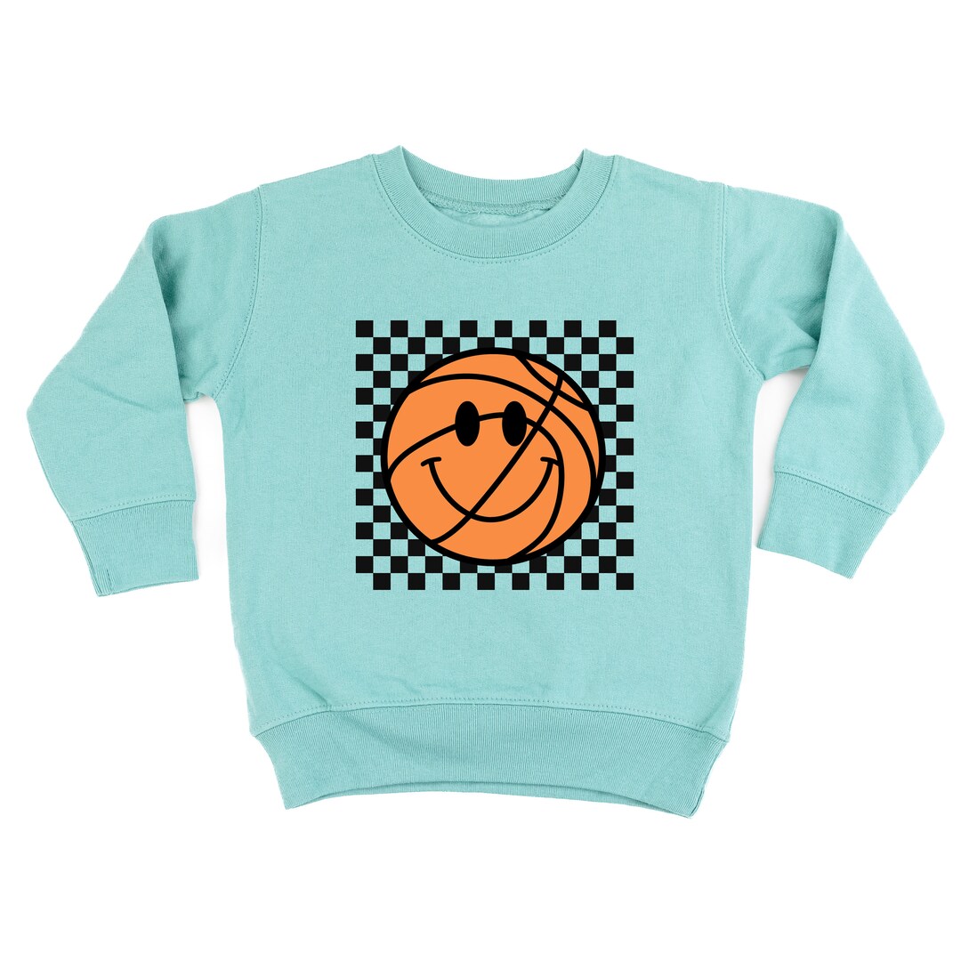 Checkers Smiley - Basketball - Child Sweater | Back to School | School ...