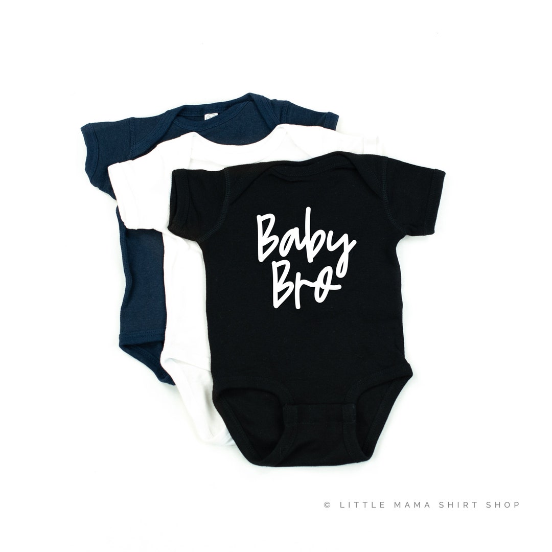 Baby Bro - Cursive | Big Brother Shirts | Little Brother | Sibling ...