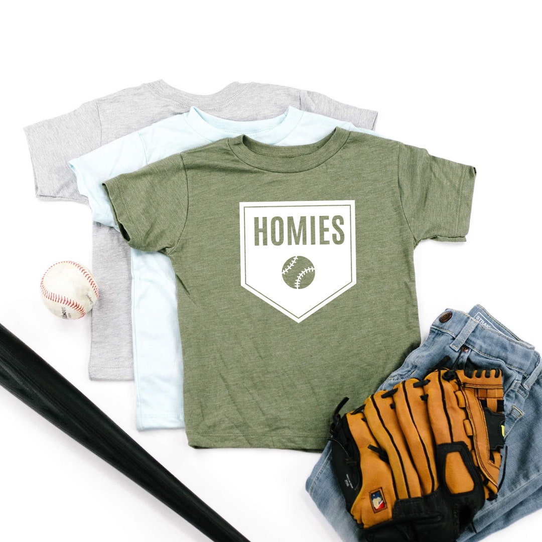 HOMIES - Short Sleeve Child Shirt | Baseball Graphic Tee | Softball ...