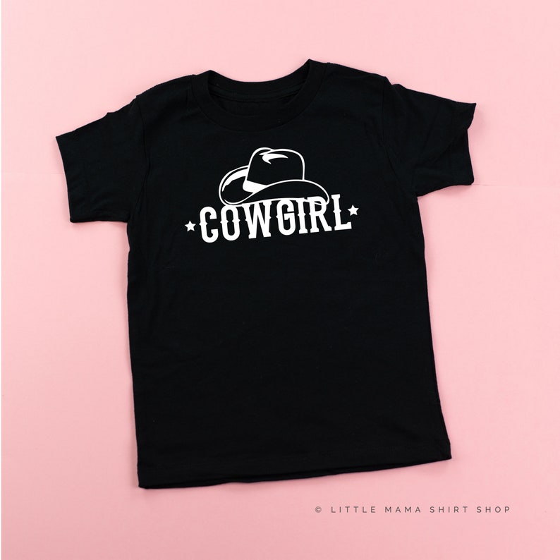COWGIRL Child Shirt Kids Graphic Tee Kids Rodeo Tee - Etsy