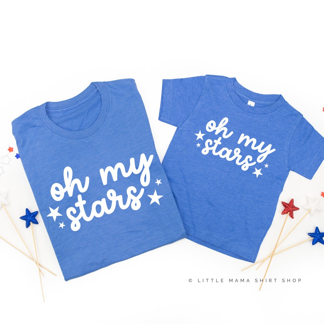 Oh My Stars - Set of 2 LAKESIDE W/ WHITE Shirts | 4th of July | America ...