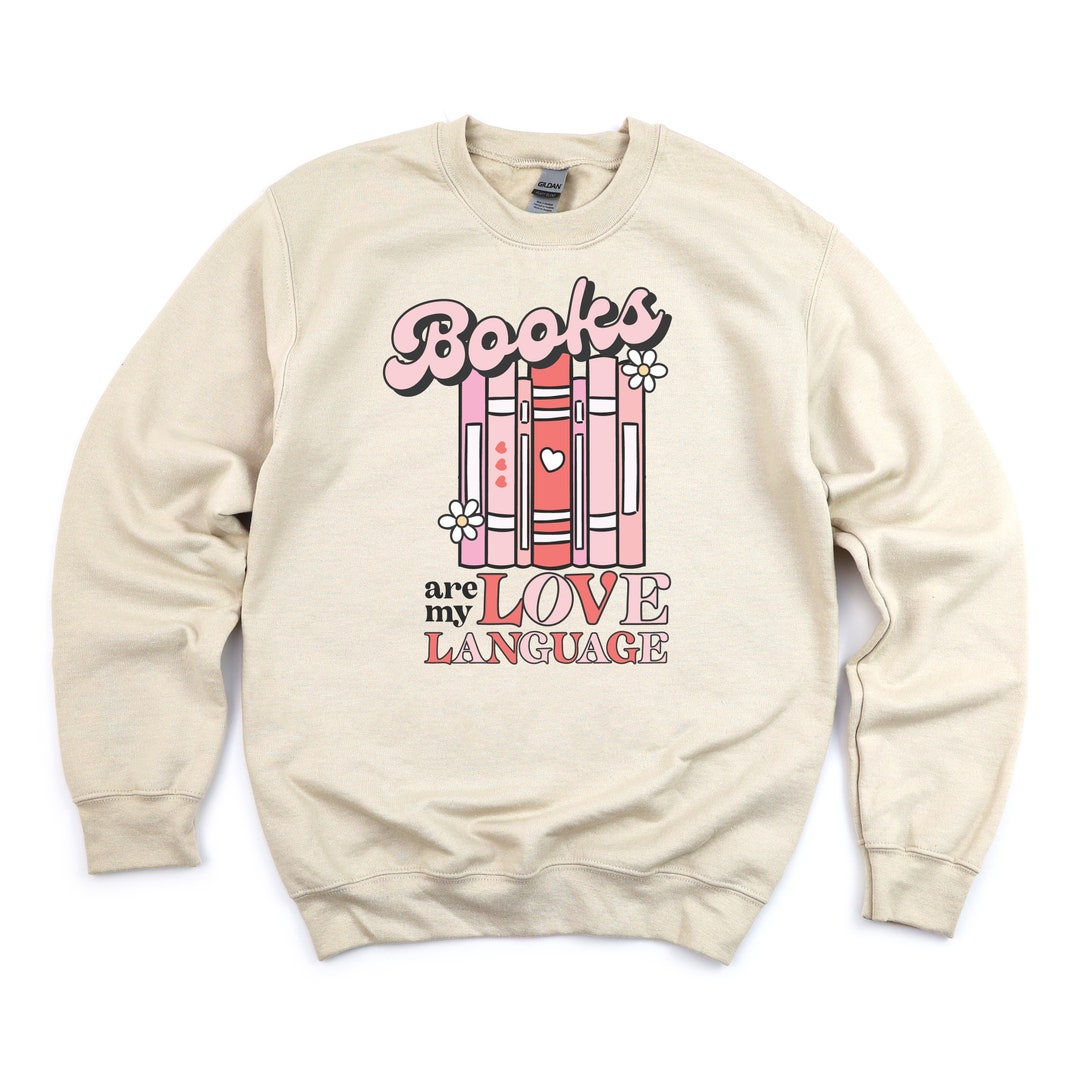 Los libros son mi lenguaje de amor Suéter de lana BASIC / Ratón de ...