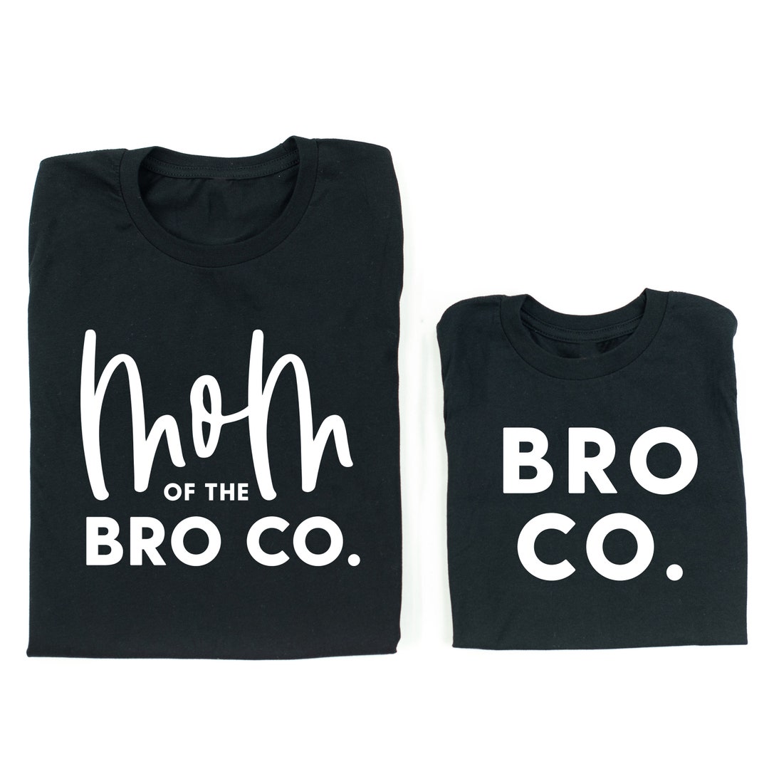 Mom of the Bro Co.-bro Co. | BLACK W/white Set of 2 Shirts | Mama's Boy ...