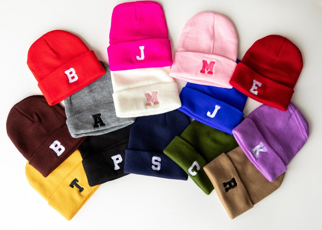Custom Initial - CHILD BEANIE | Monogram Beanie | Child Beanies ...