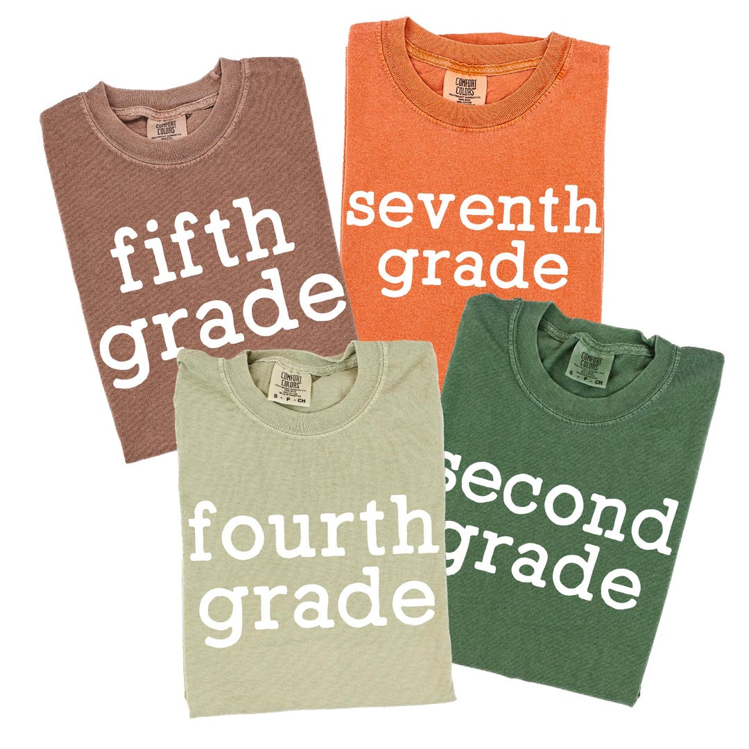 The OG Grades - (choose Your Grade) - Comfort Colors Tee | Teacher ...