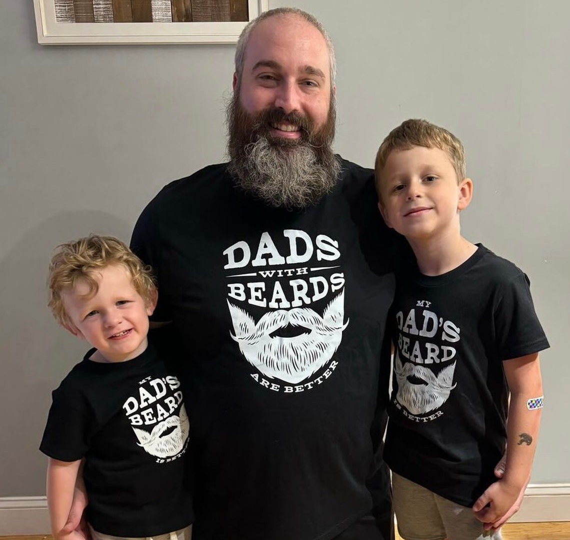 Dads With Beards Are Better / My Dad's Beard is Better - Set of 2 ...