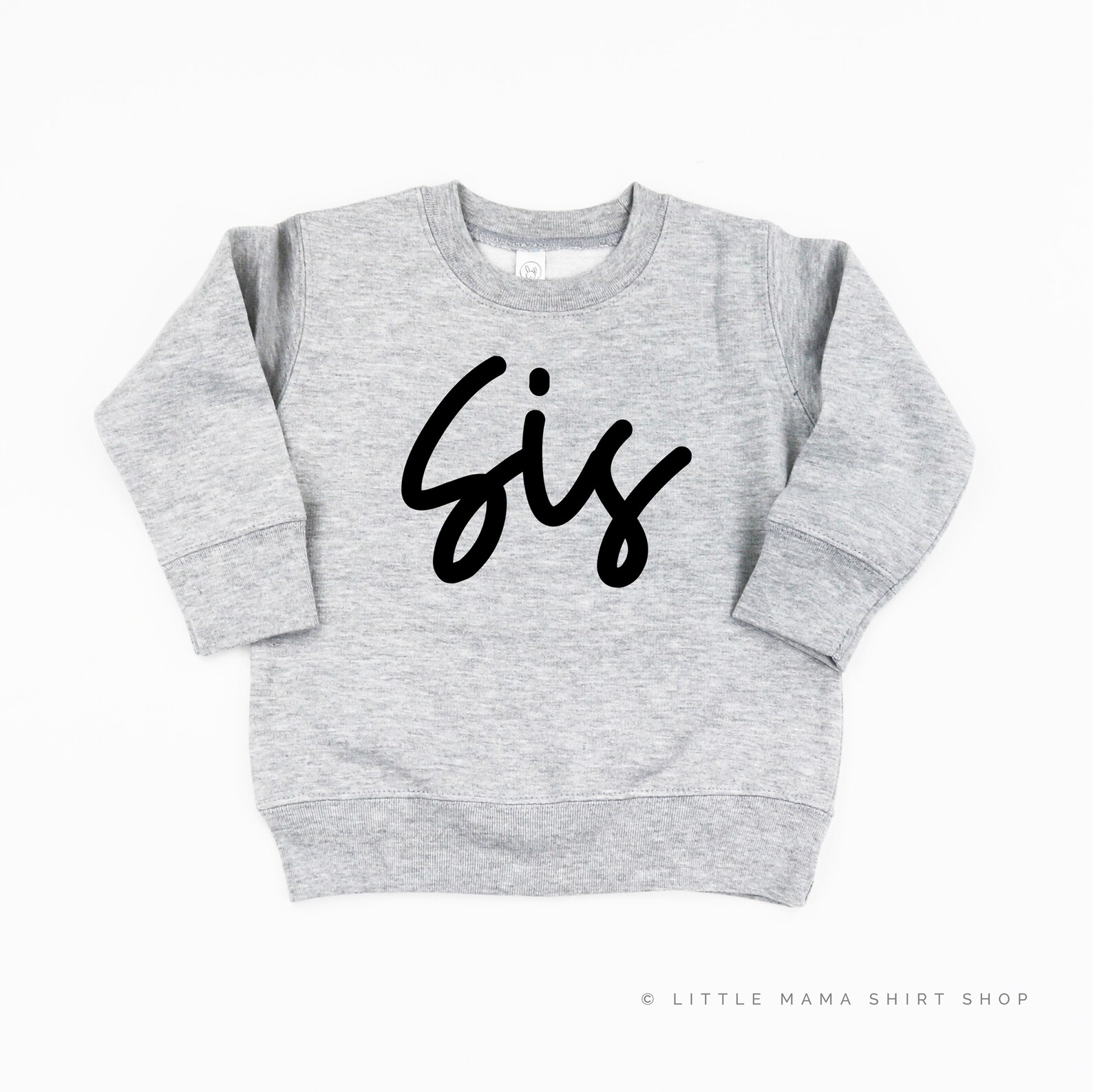 Sis Cursive Sister Sweater Sweater for Kids Big Sister | Etsy