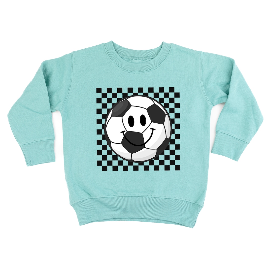 Checkers Smiley - Soccer Ball - Child Sweater | Back to School | School ...