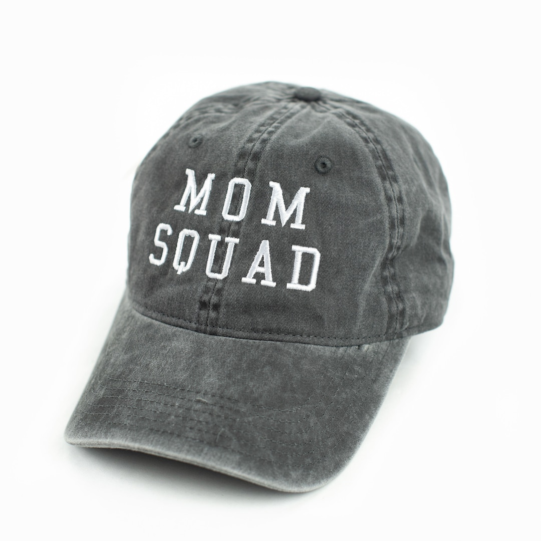 Mom Squad - Charcoal W/ White - Baseball Cap | Hats for Moms | Women's ...