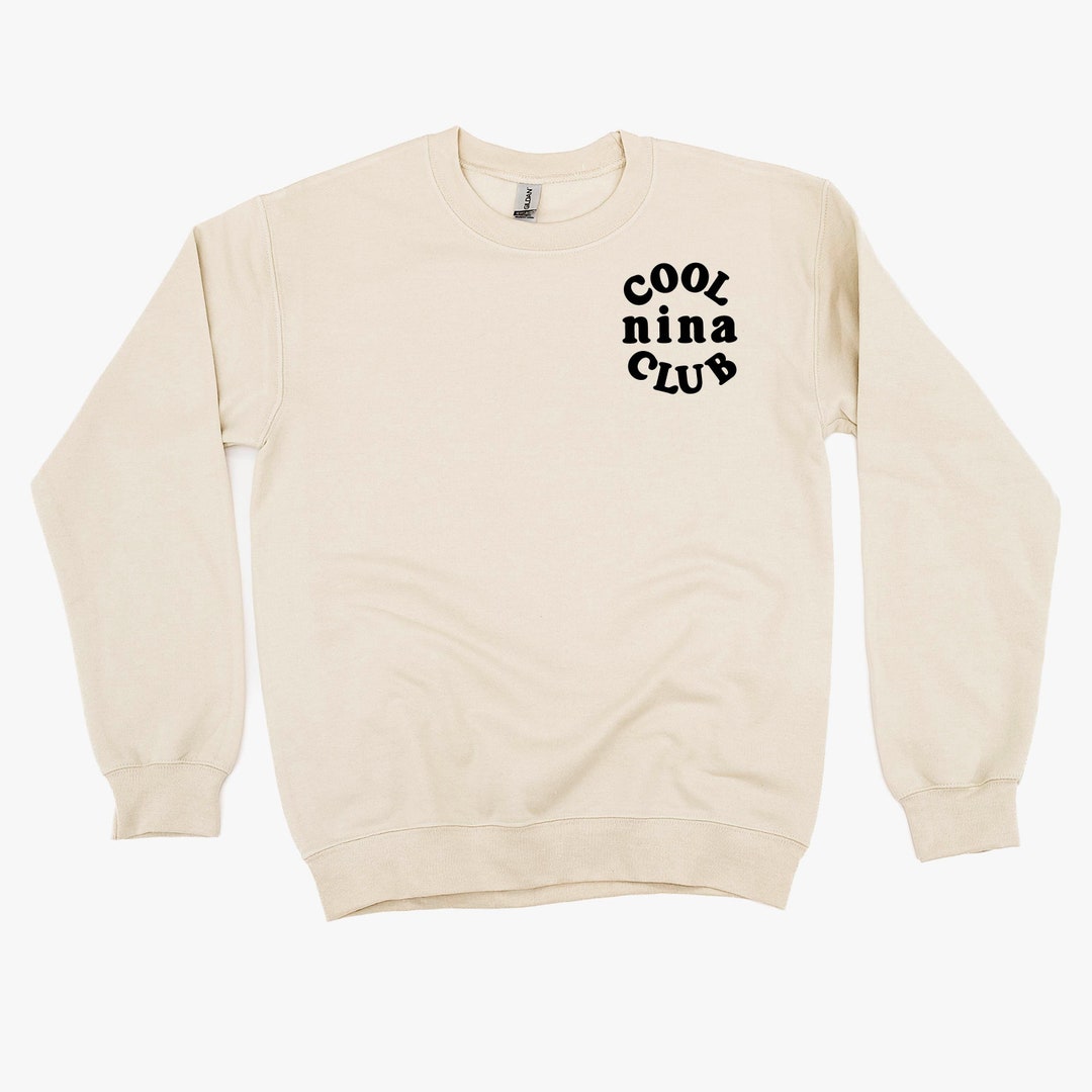 COOL Nina CLUB - Pocket Design - BASIC Fleece Crewneck | Nina Graphic ...