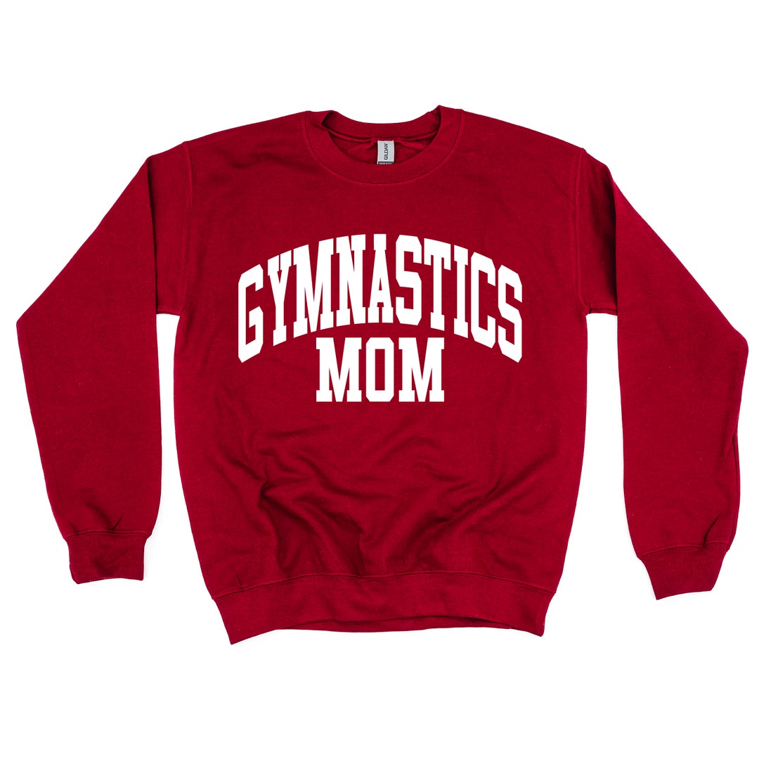 Varsity Style - GYMNASTICS MOM - BASIC Fleece Crewneck | Mother's Day ...