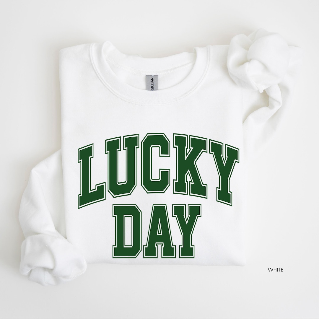 Lucky Day - Varsity Outline - BASIC Fleece | Women's Gift Idea | St ...