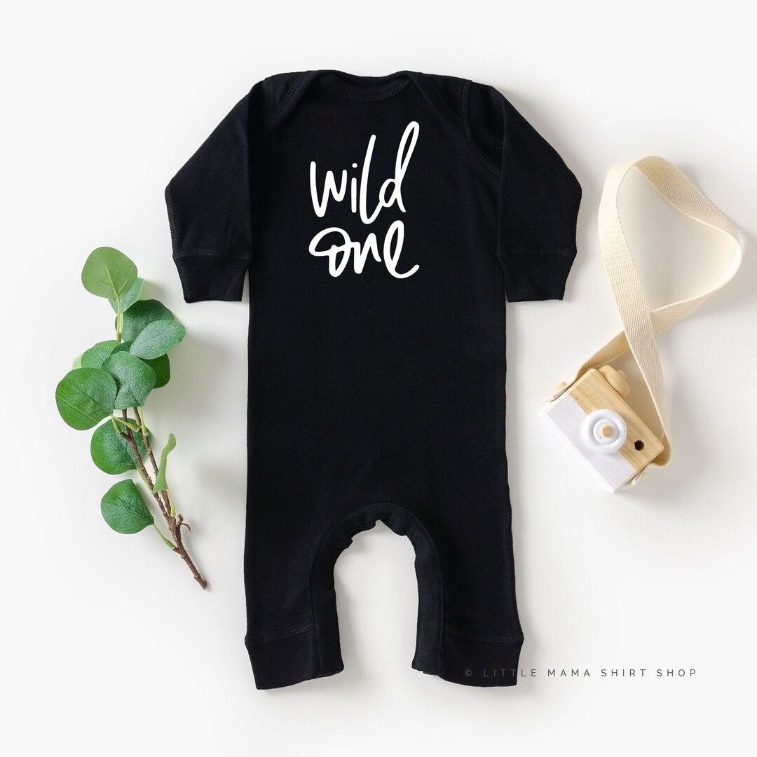 Wild One One Piece Baby SLEEPER Infant Romper Baby Bodysuit Baby ...
