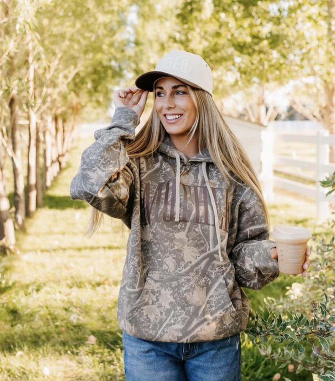 Core Camo Hoodie - MOTHER (puff Print) | Fall Camo Hoodie | Women's ...