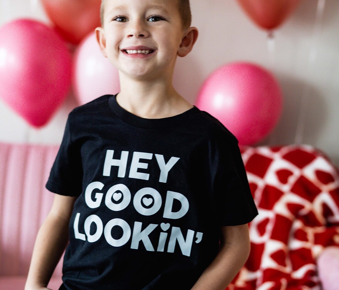 Hey Good Lookin' - Child Tee | Kids Valentine Outfit | Valentine's Day ...