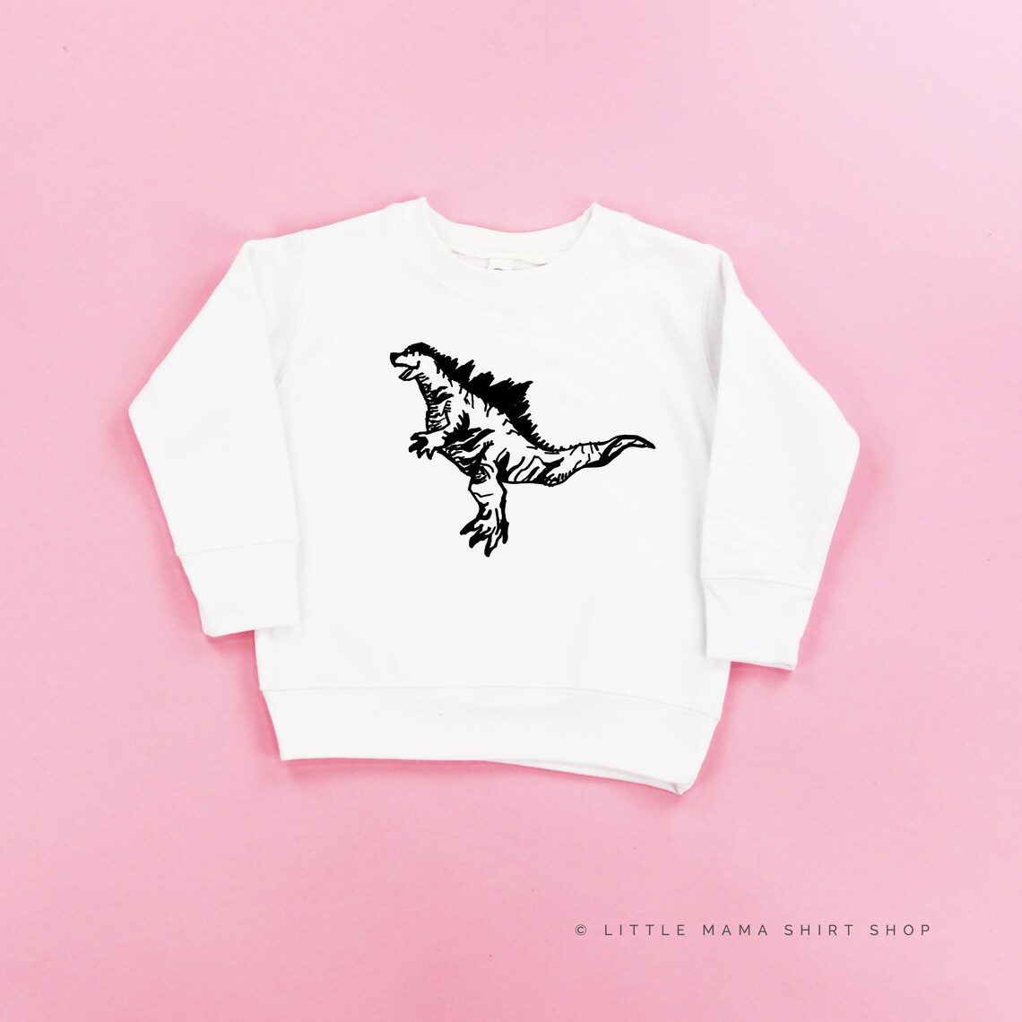 Godzilla Kid Sweater Hand Drawn Sweater for Kids - Etsy