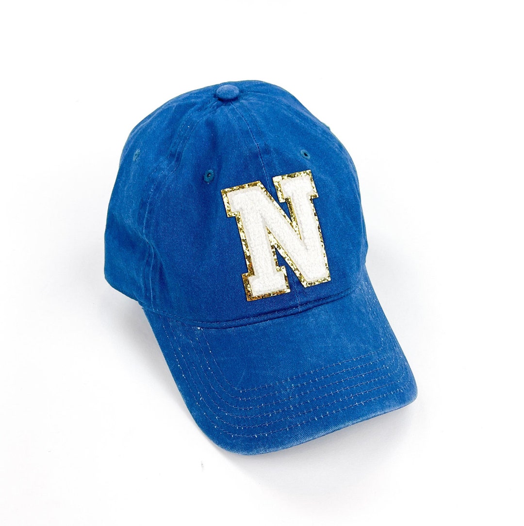 ADULT SIZE - Limited Edition Varsity Initials - True Blue W/ White ...
