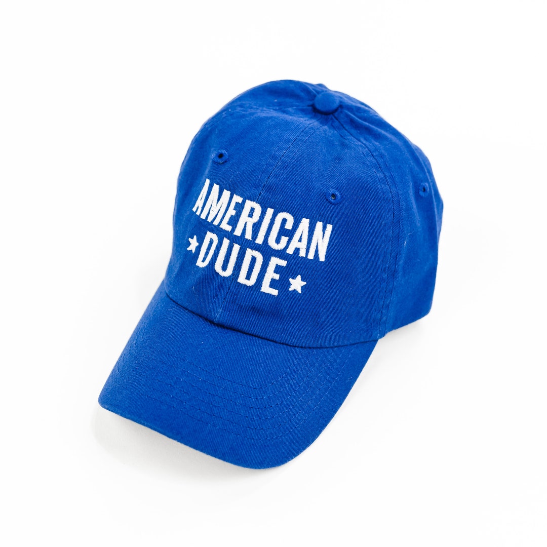 AMERICAN DUDE Block Font Child Size Baseball Cap America Baseball Cap U ...