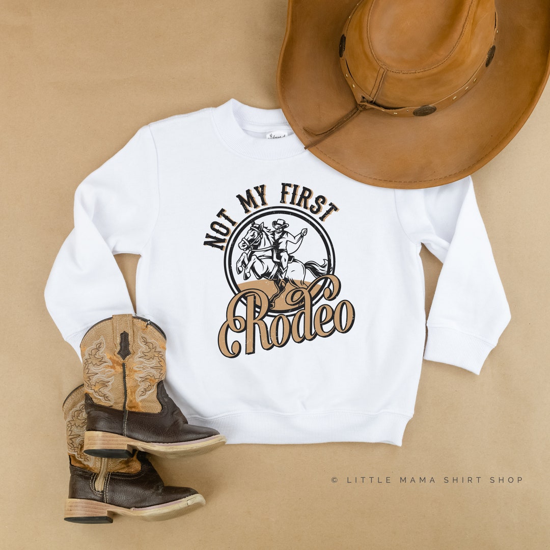 Not My First Rodeo - Distressed Design - Child Sweater | Sweater for ...