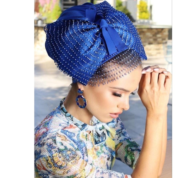 Royal Blue Head Covering - Etsy
