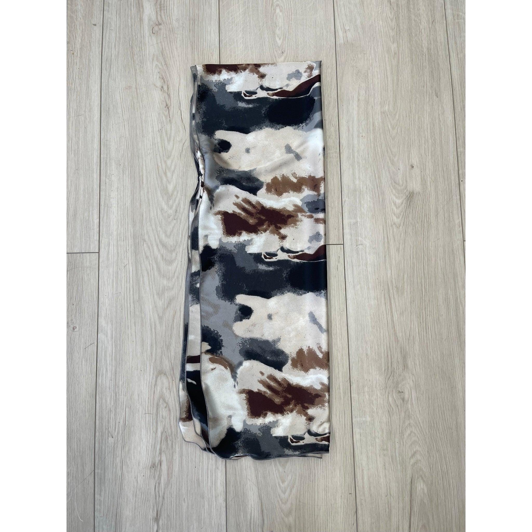 Chic Yomi Head Scarf for Women, Neutral Watercolor, Elegant Satin Hijab ...