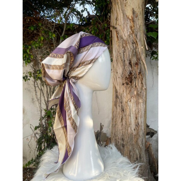 Satin Head Scarf - Etsy