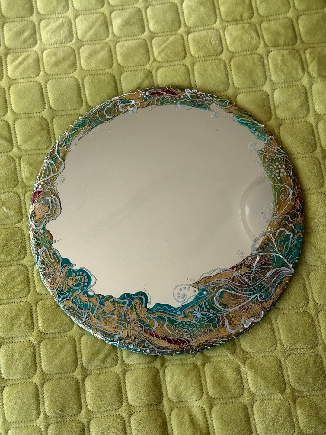 Epoxy Framed Fairy Tale Mirror, Art Deco Mirror, Bedroom Wall Decor ...