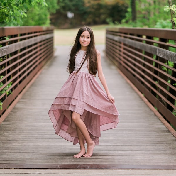 Bohemian Flower Girl Dress Rustic Flower Girl Dress Elegant Etsy