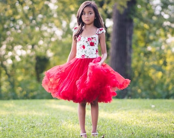 Girls red tutu | Etsy