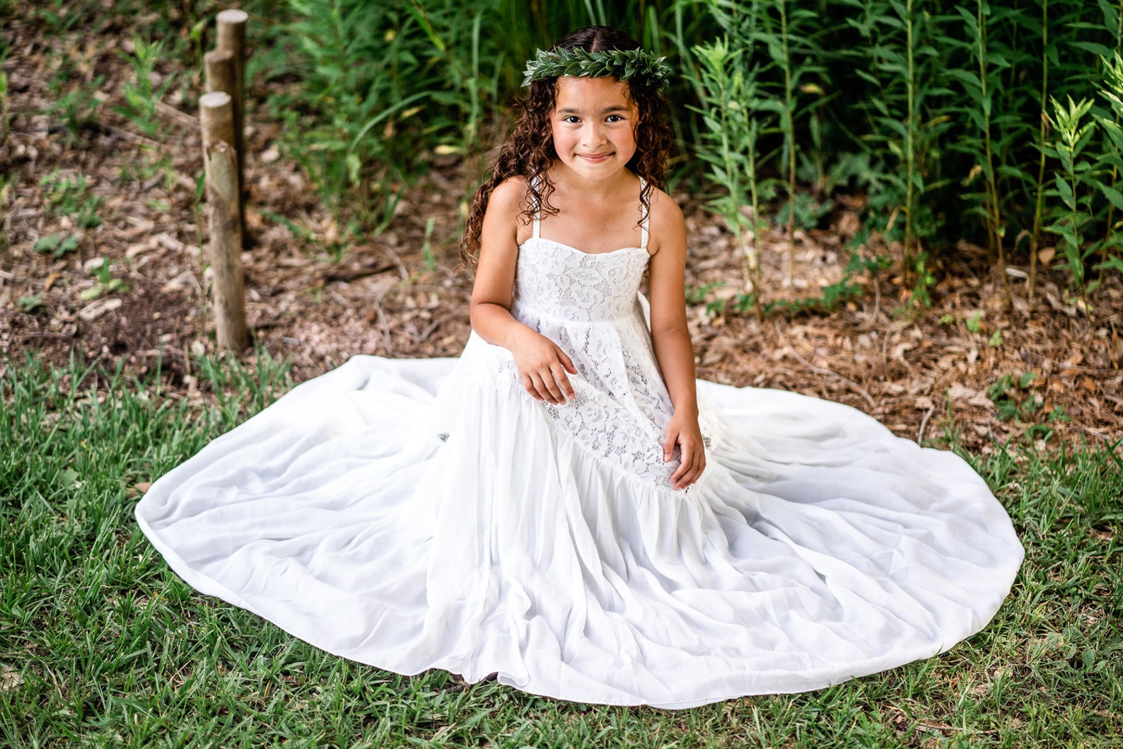 Boho Lace First Holy Communion Tween Maxi Dress With Sleeves | Etsy