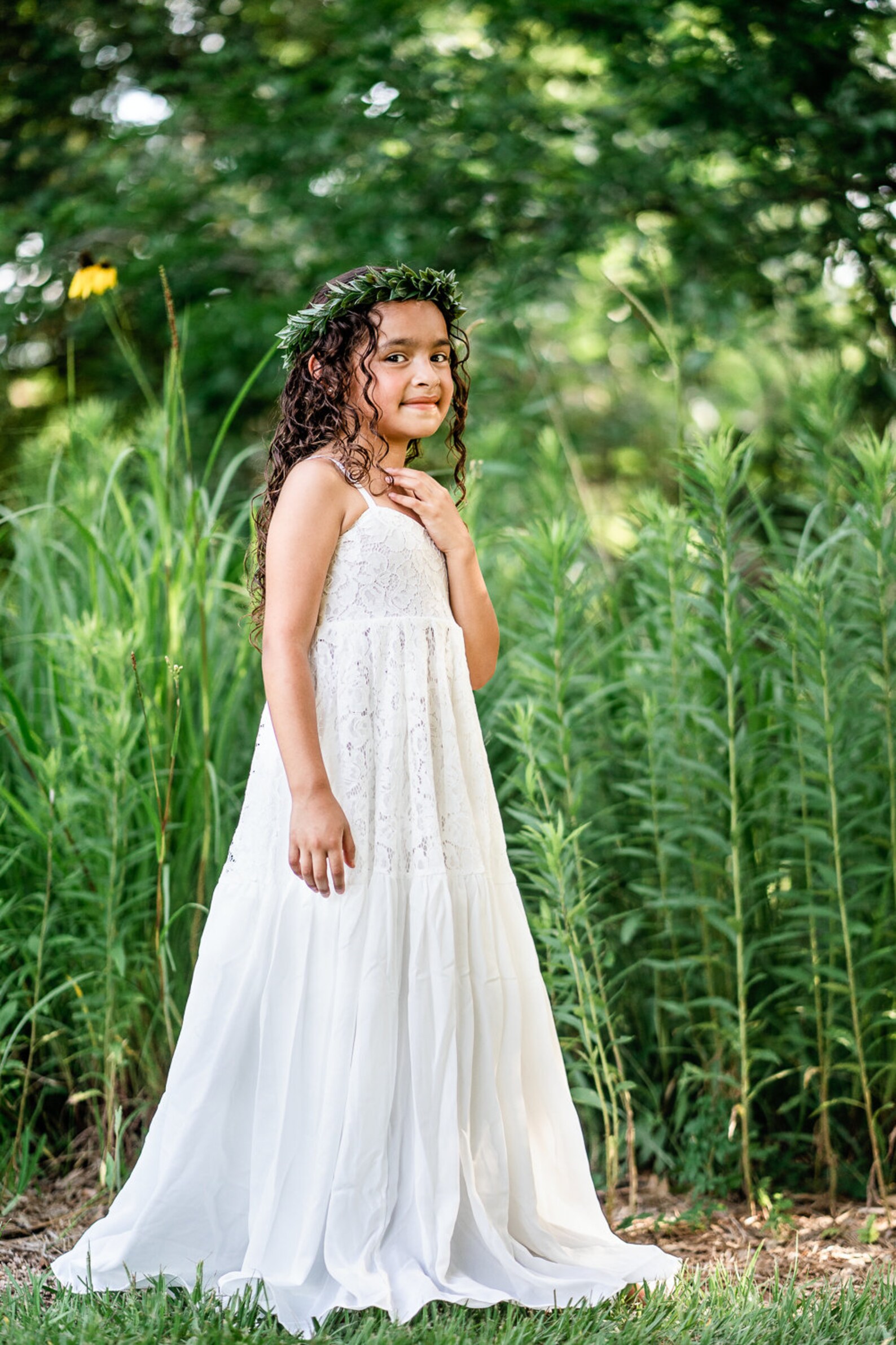 Boho Lace First Holy Communion Tween Maxi Dress With Sleeves | Etsy