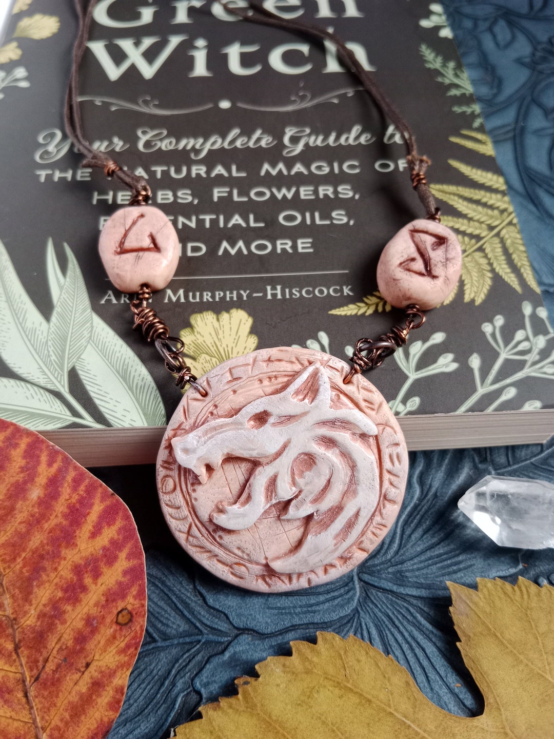 White Wolf Original Witcher Necklace Rune Necklace Gift for Men Gifts ...