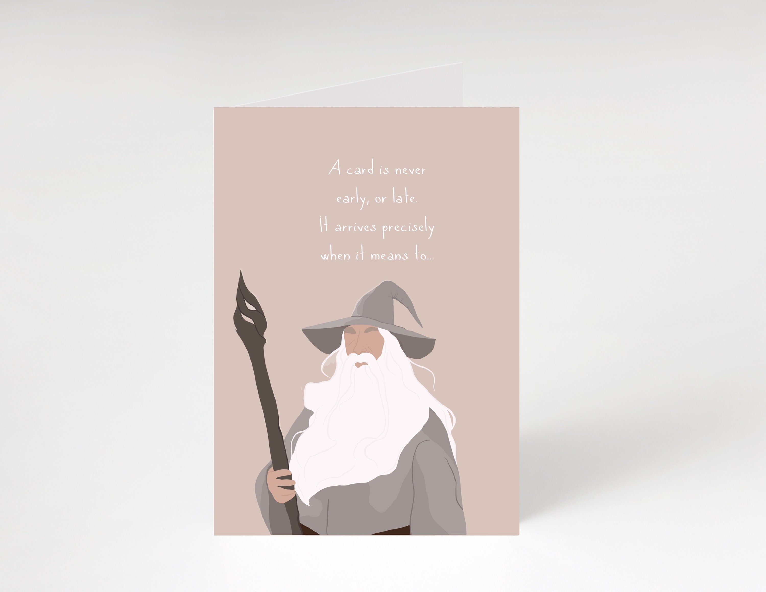 Gandalf Quote / Lord of the Rings Birthday Card / Illustrated | Etsy Canada