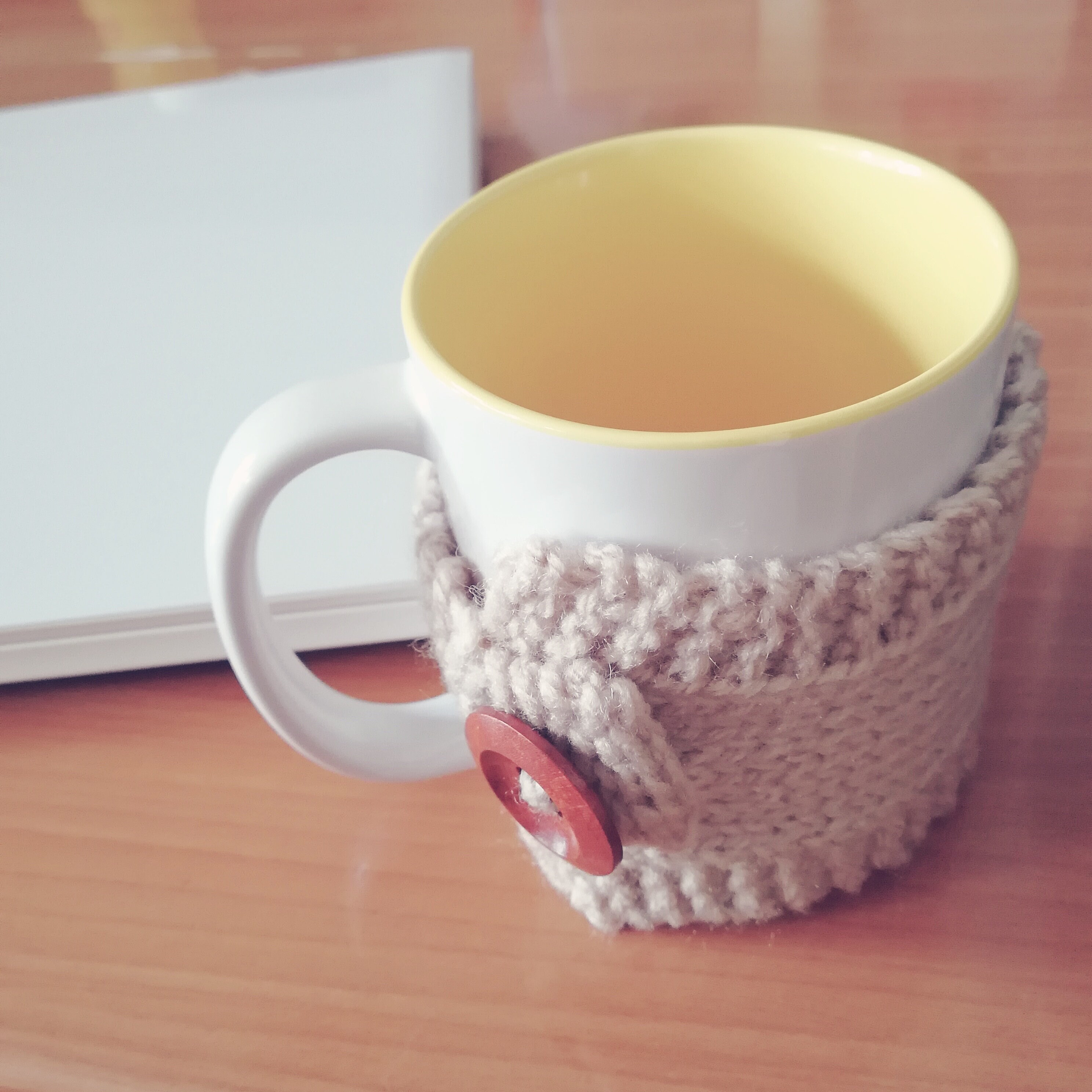 Simple Coffee Mug Cozy Knitting Pattern Tutorial Beginner Level ...