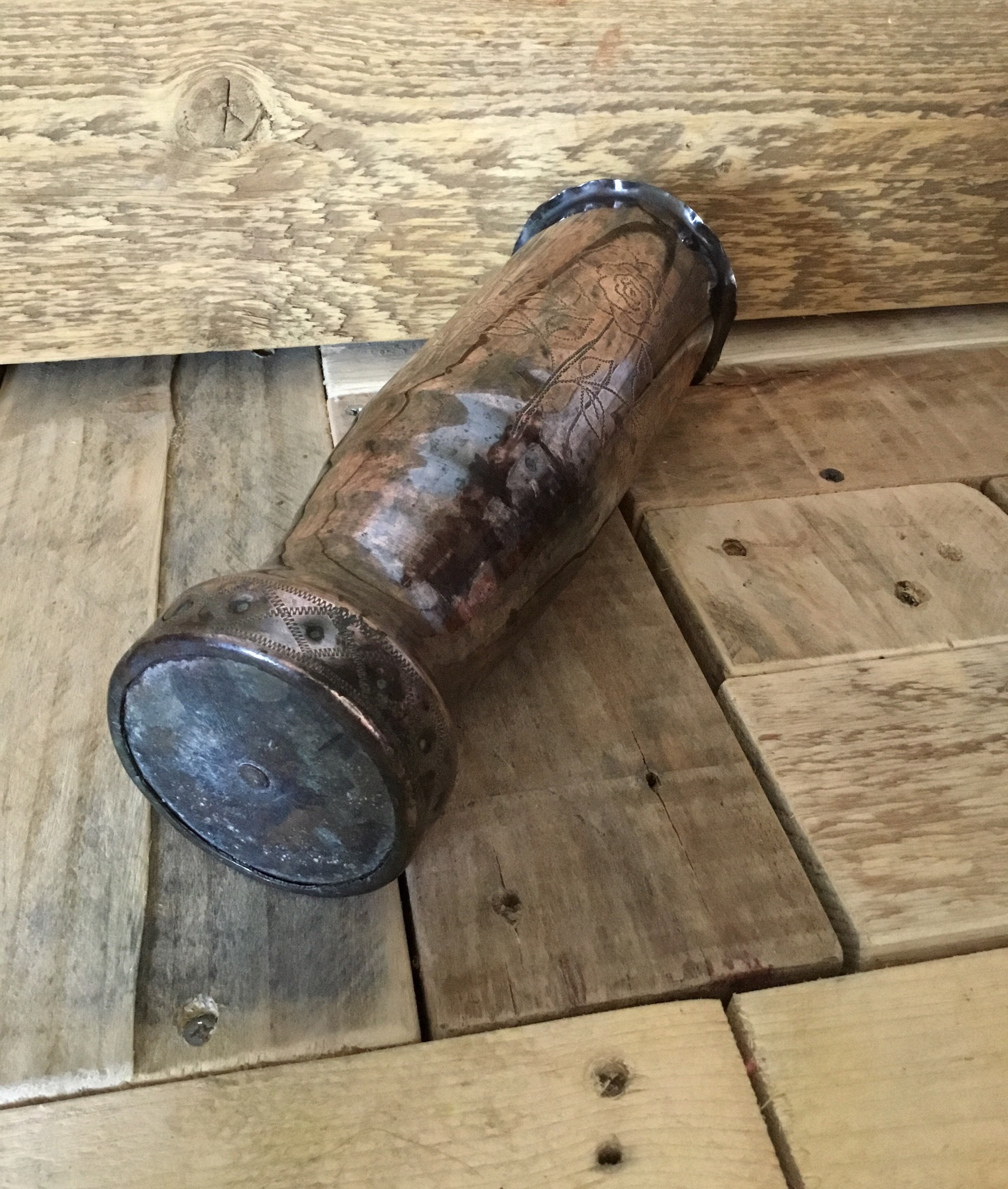 Vintage Trench Art Vase Copper Shell Casing Ideal Gift - Etsy UK