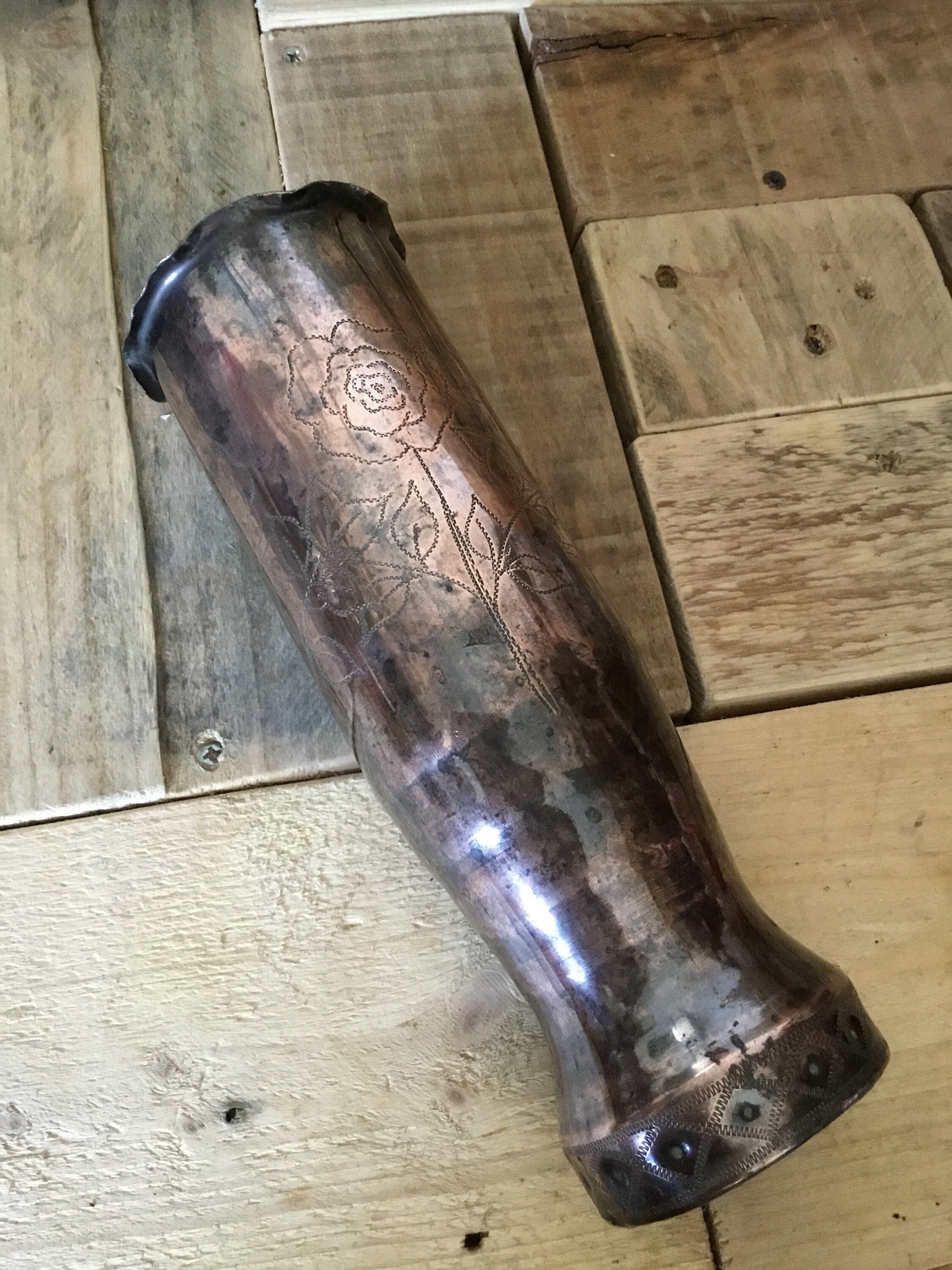 Vintage Trench Art Vase Copper Shell Casing Ideal Gift - Etsy UK